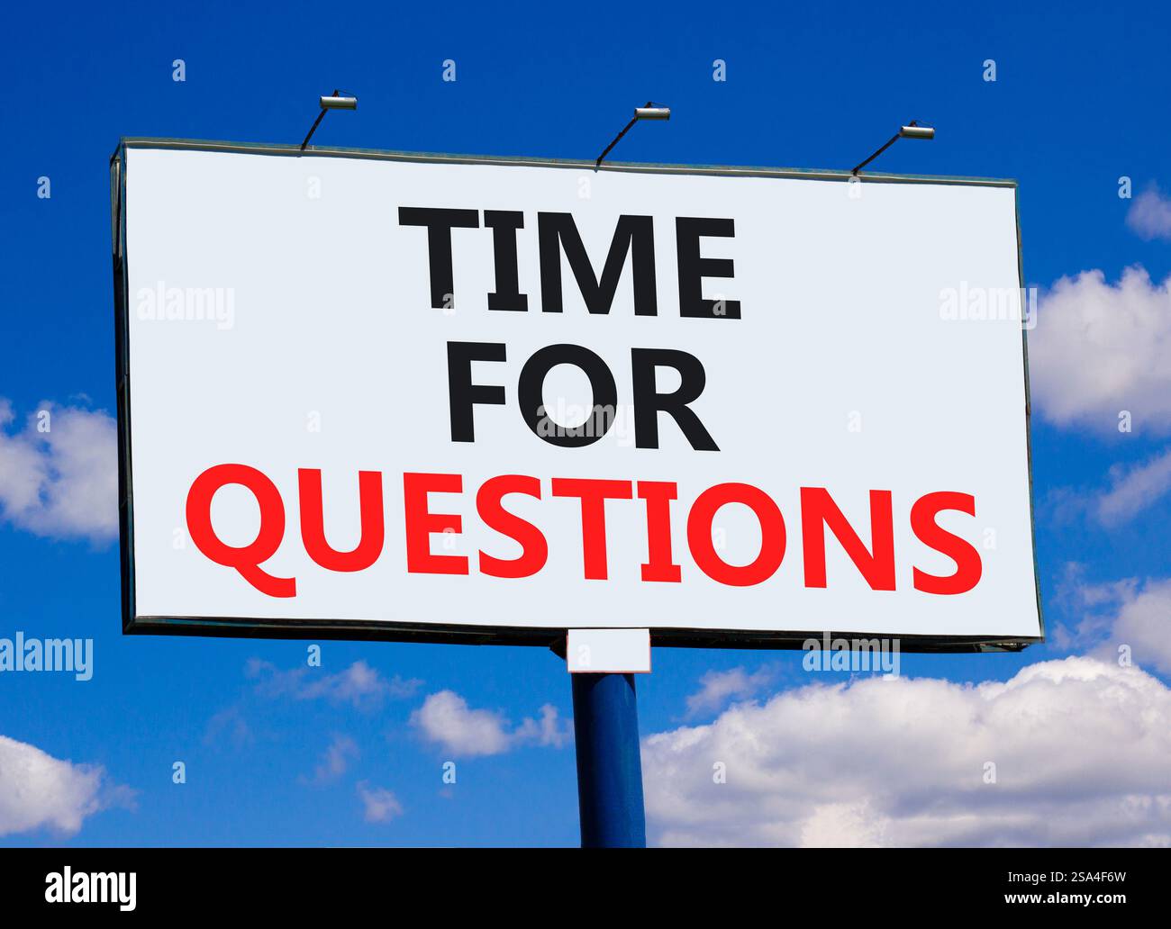 Time for questions symbol. Concept words Time for questions on ...