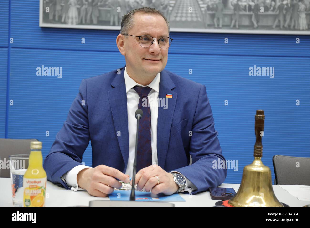 Deutschland, Berlin, Reichstag, Pressekonferenz: Tino Chrupalla ...
