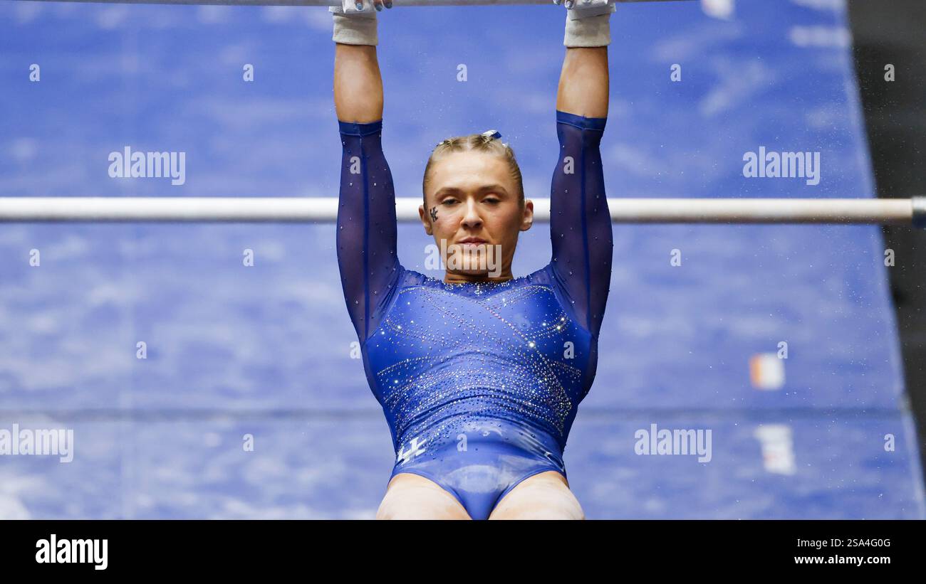 Kentucky's Hailey Davis during an NCAA college gymnastics meet on ...