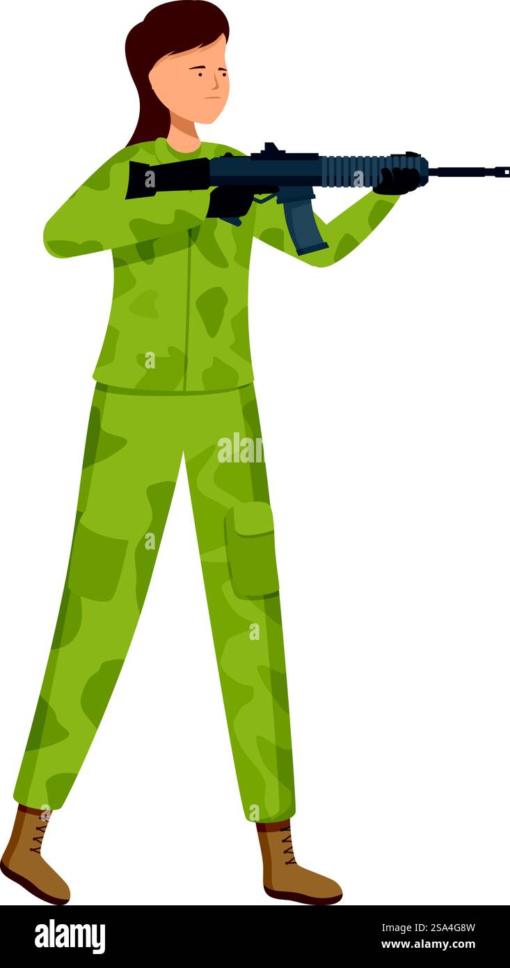 Female soldier with gun hi-res stock photography and images - Alamy