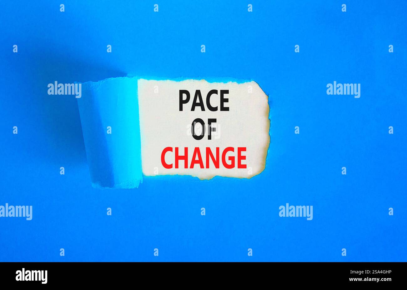 Pace of change symbol. Concept words Pace of change on beautiful white ...