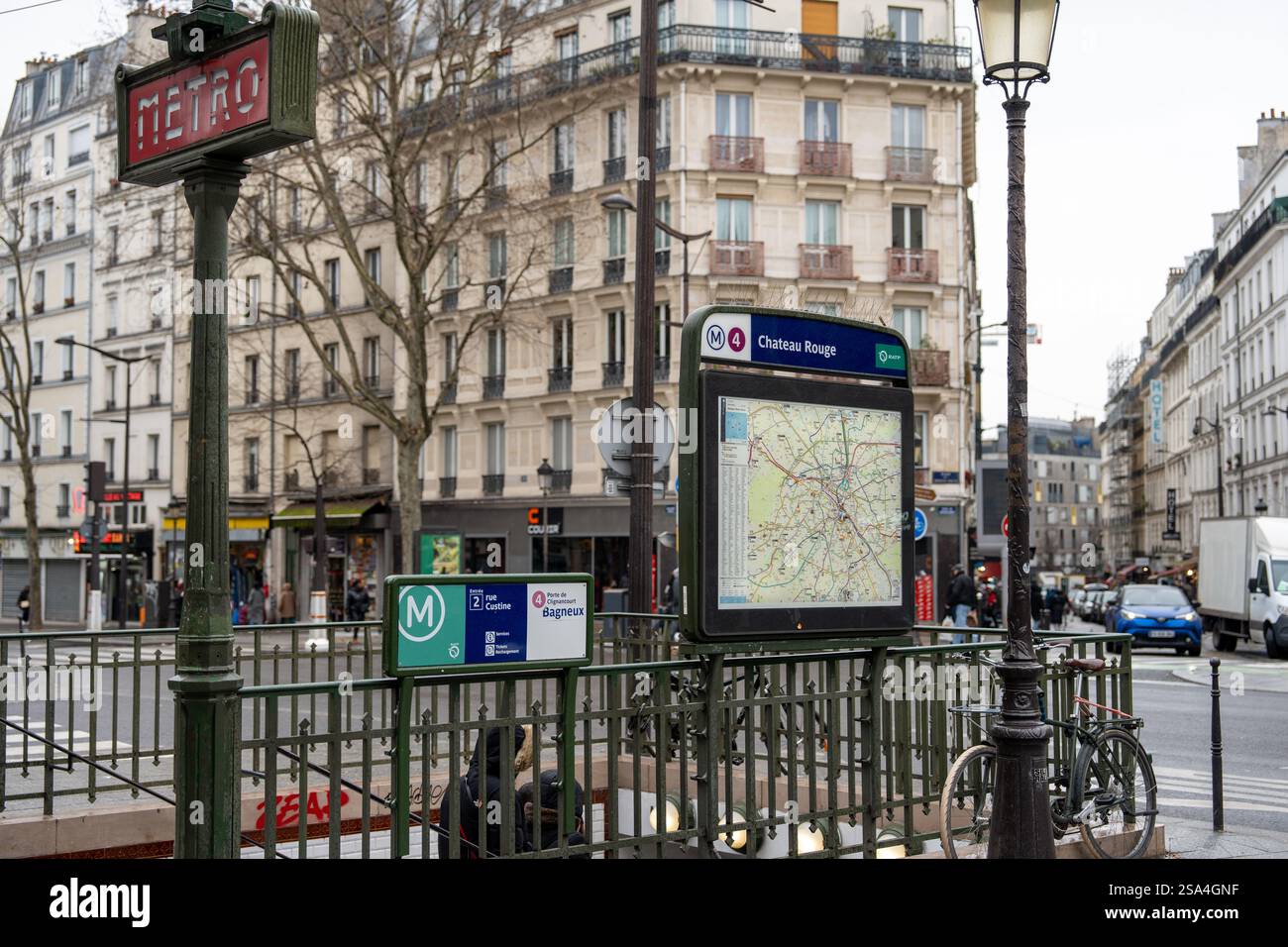 Exploring Chateau Rouge area in Paris with vibrant city life and metro access Stock Photo - Alamy
