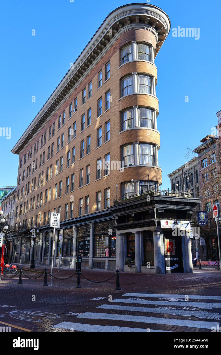 The historic Hotel Europe by the entrance to Gastown along Powell ...