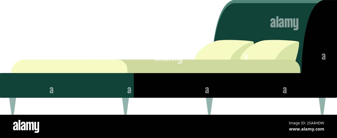 Curved bed headboard Stock Vector Images - Alamy