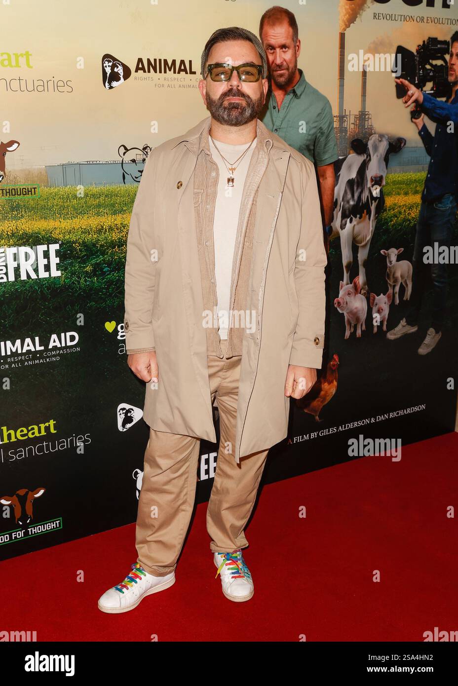 Robbie Lockie attends the World Premiere of 'Food For Thought' held at The Royal Geographical ...