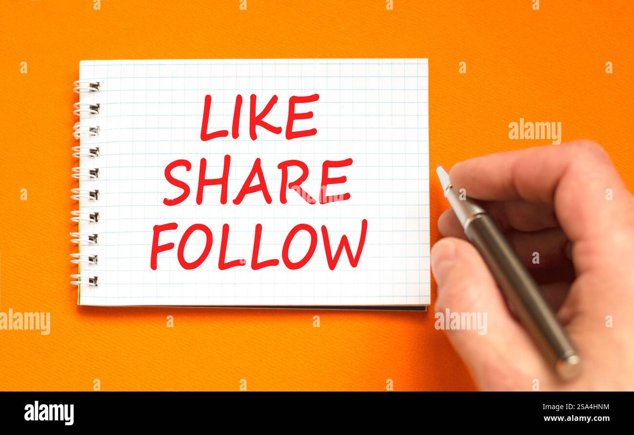 Like share follow symbol. Concept words Like Share Follow on beautiful ...