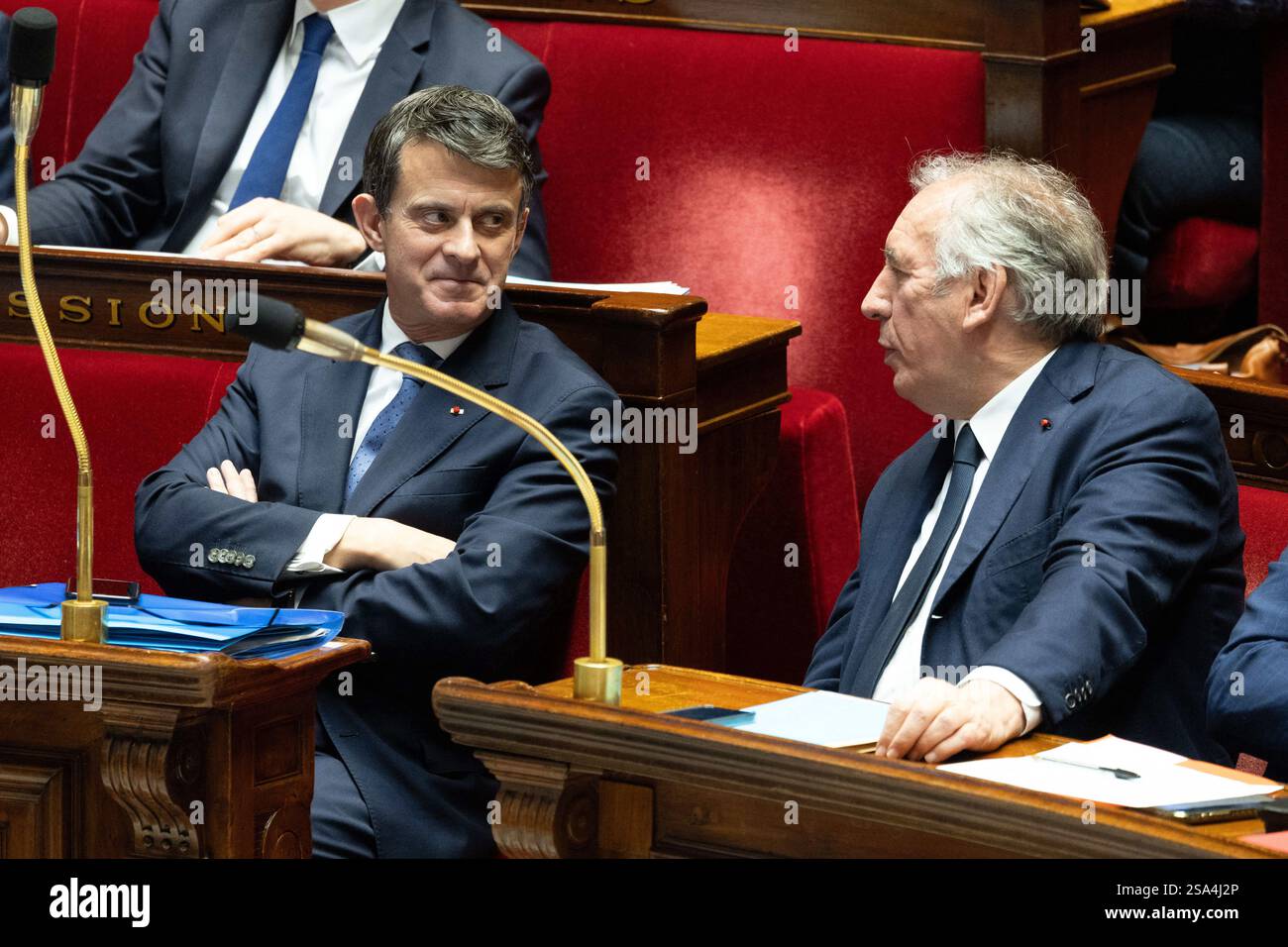 Paris, France. 28th Jan, 2025. French Prime Minister Francois Bayrou ...