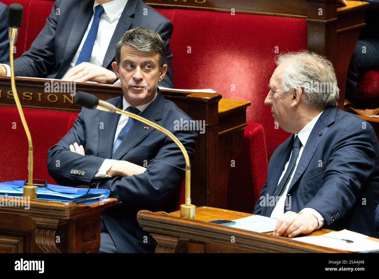 Paris, France. 28th Jan, 2025. French Prime Minister Francois Bayrou ...