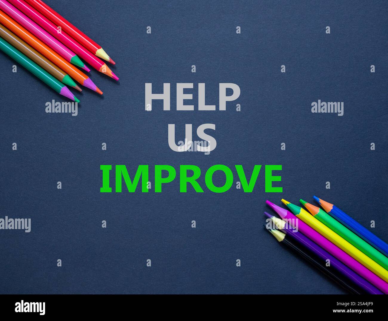 Help us improve symbol. Concept words Help us improve on beautiful grey ...