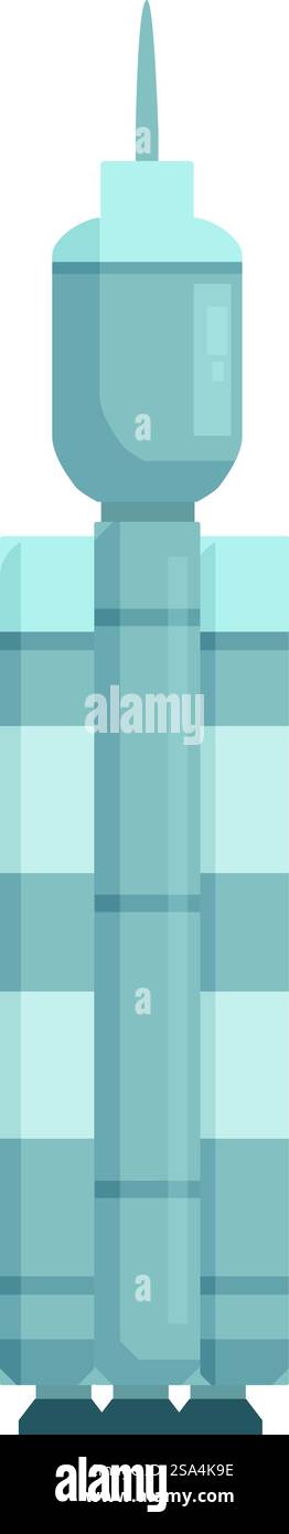 Space rocket standing on launchpad is ready for take off to explore new ...