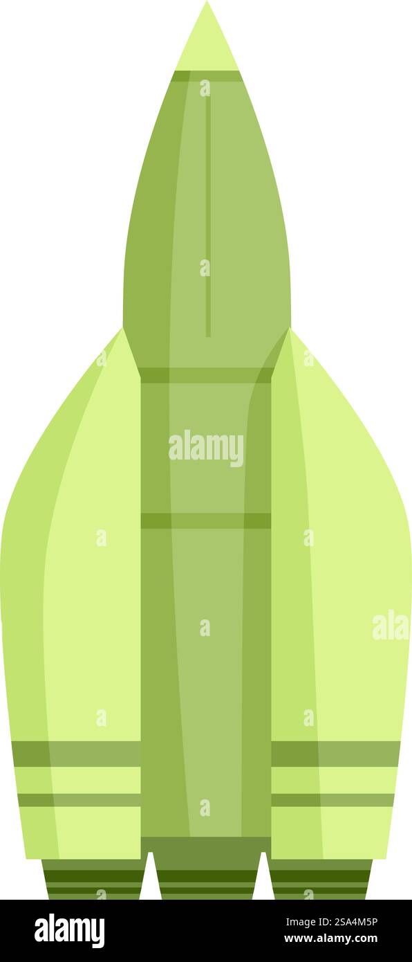 Powerful military rocket pointing at the sky and ready to launch ...