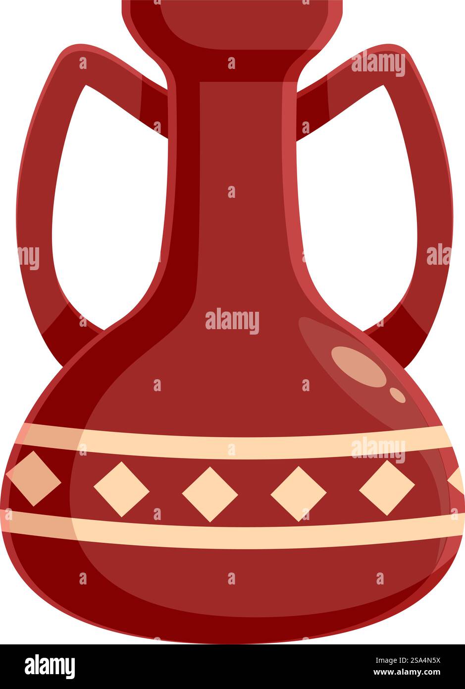 Illustration of a classic amphora, a ceramic vessel used in ancient ...