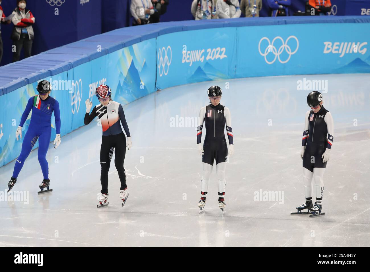 FEB 11, 2022 - Beijing, China: Kristen Santos and Corinne Stoddard of ...