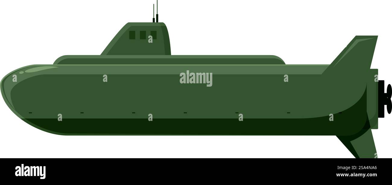 Military submarine is navigating on the surface of the water. Large ...