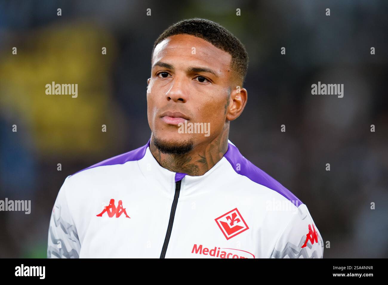 Rome, Italy. 26th Jan, 2025. Michael Folorunsho of ACF Fiorentina looks ...