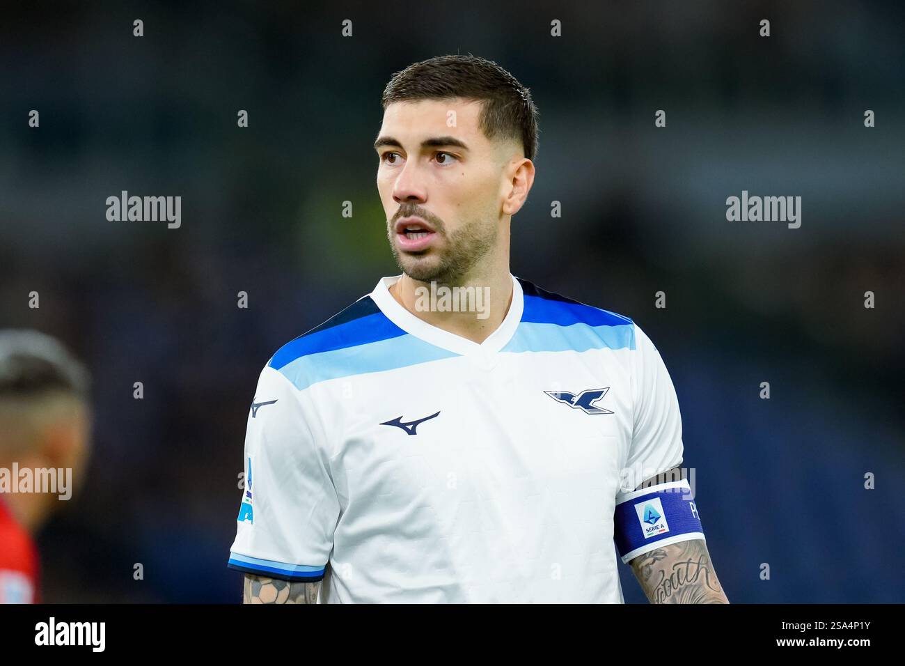 Mattia Zaccagni of SS Lazio looks on during the Serie A Enilive match ...