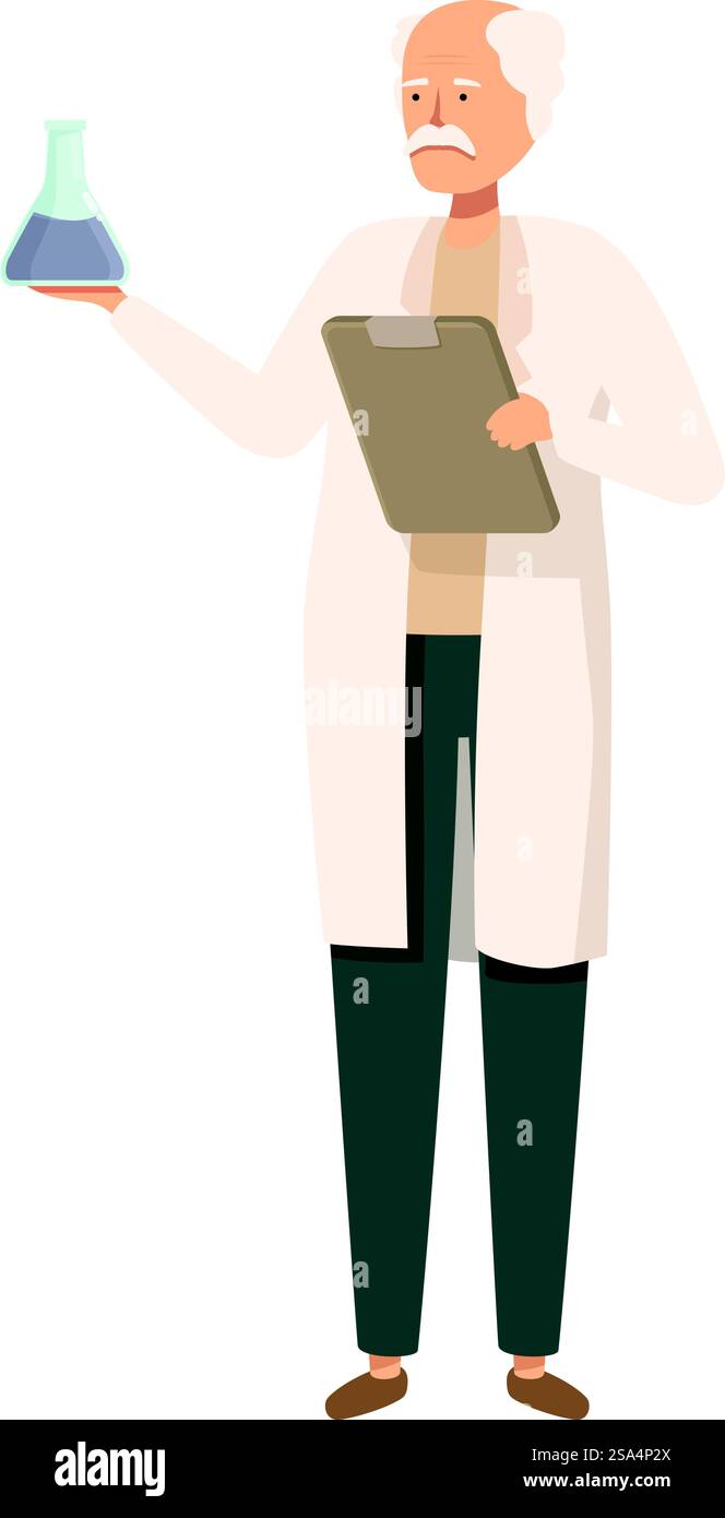 Senior doctor taking notes Stock Vector Images - Alamy