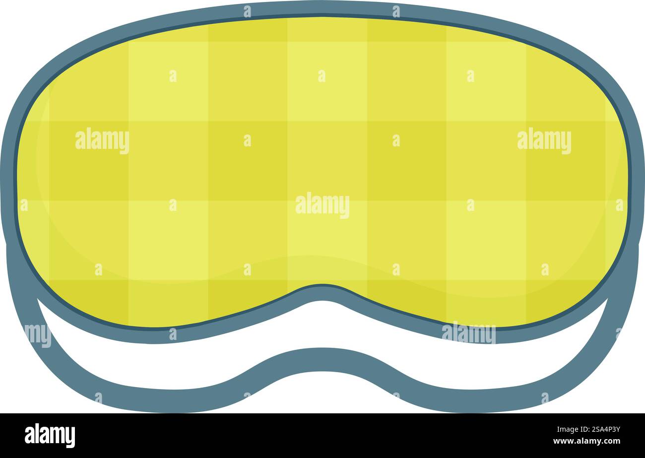 Yellow checkered sleeping mask laying flat, helping achieve a full ...