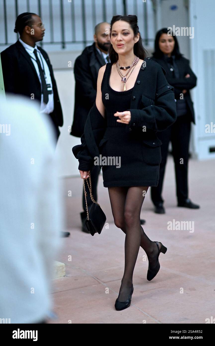 Marion Cotillard at the Chanel Haute Couture Spring/Summer 2025 fashion ...
