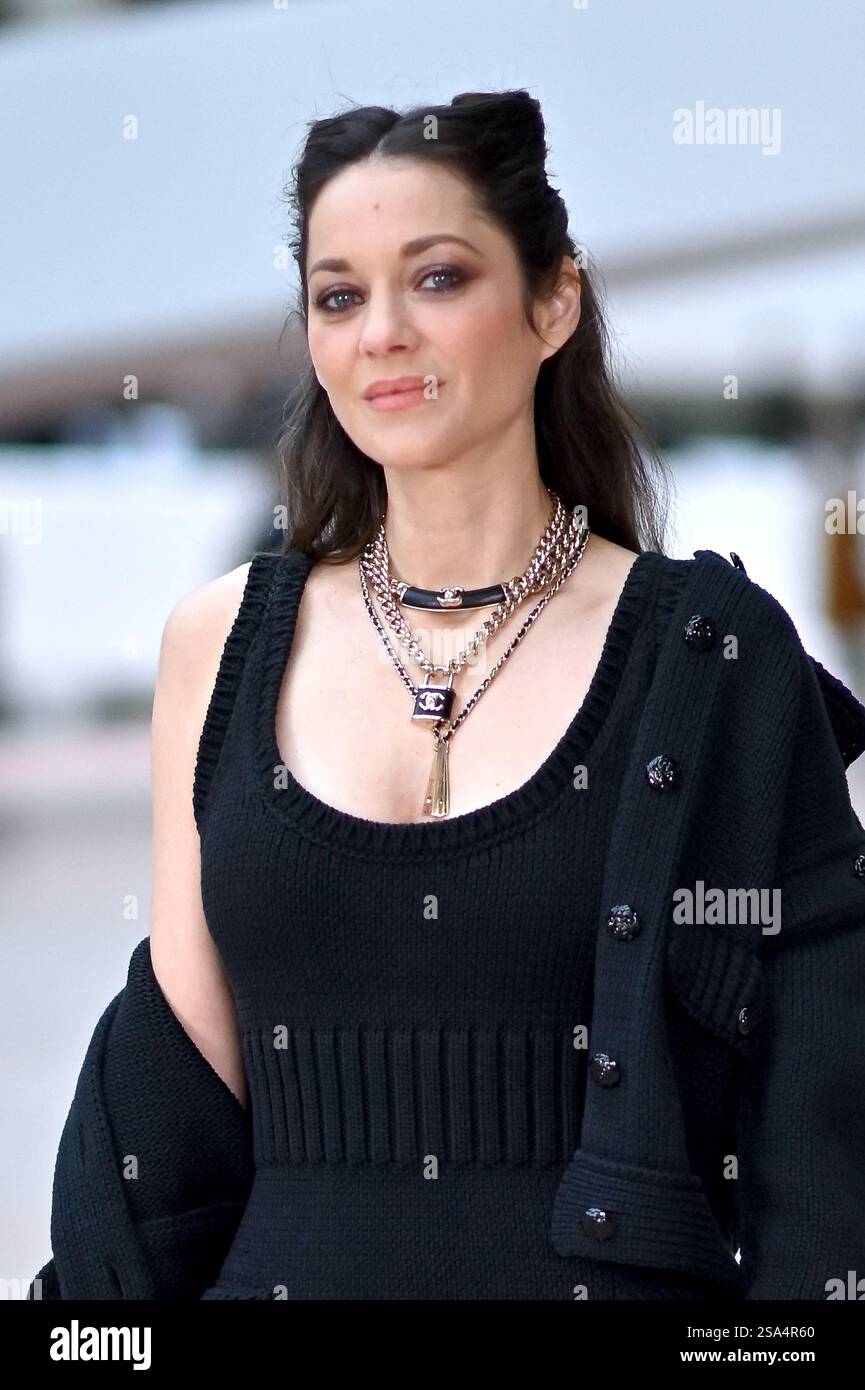 Marion Cotillard at the Chanel Haute Couture Spring/Summer 2025 fashion ...
