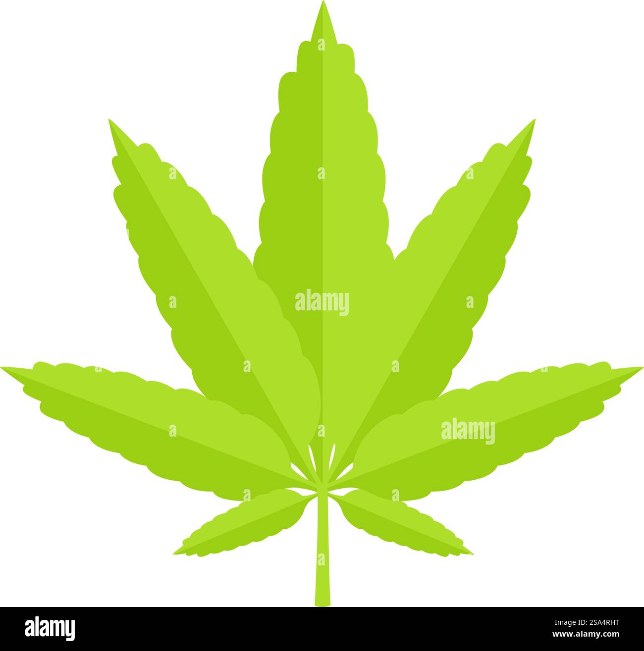 Simple green cannabis leaf, representing the growing medical marijuana ...