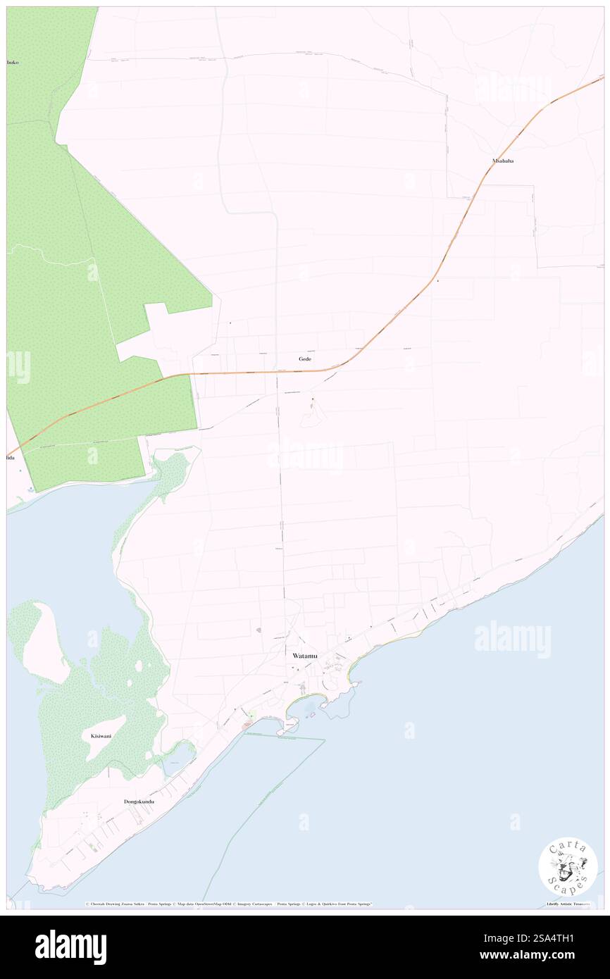 Gede Sub-Location, KE, Kenya, Kilifi, S 3 19' 0'', N 40 1' 0'', map ...