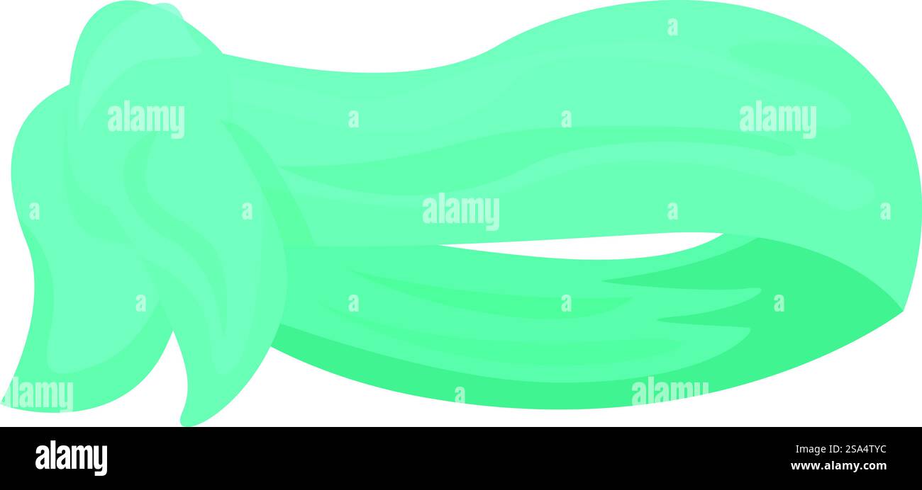 Turquoise silk scarf flowing in the wind on white background. Turquoise ...