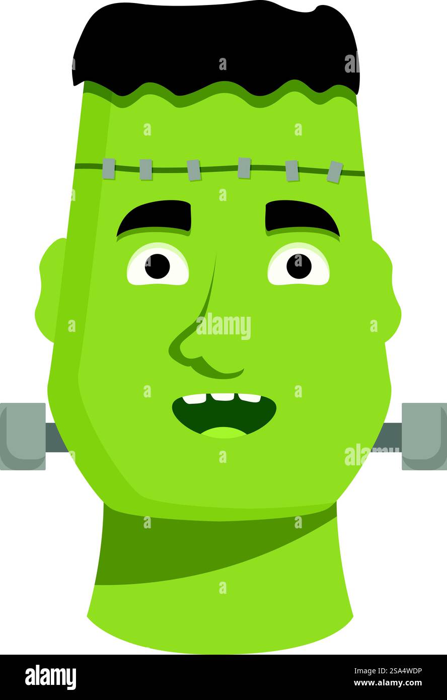 Cartoon Frankenstein Face