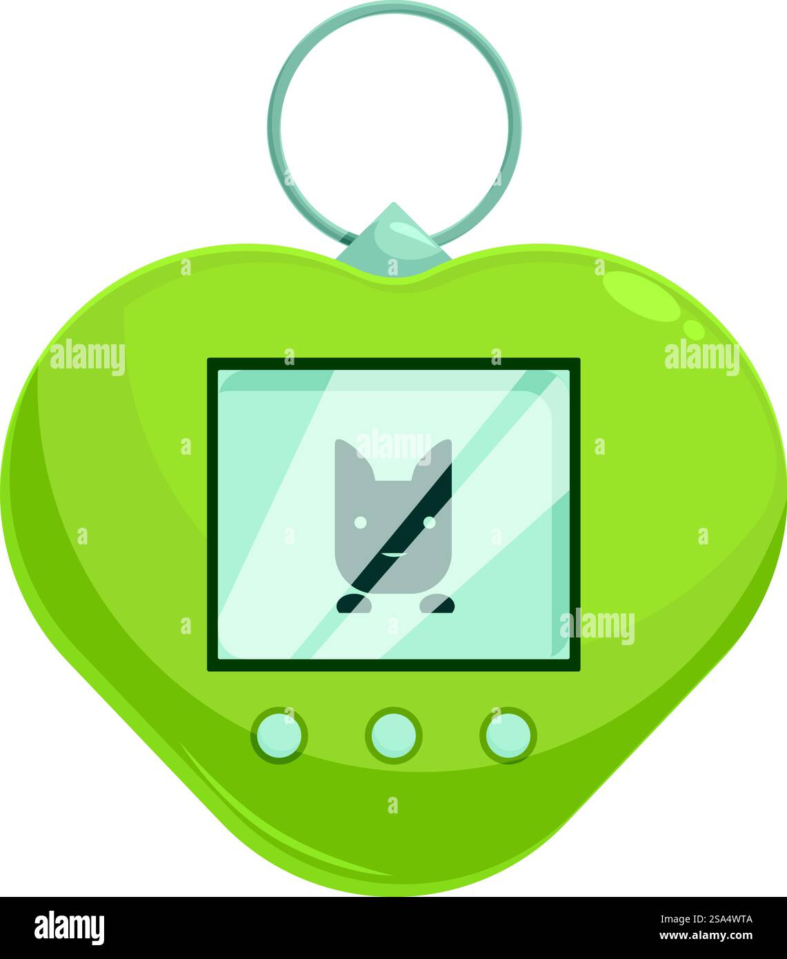 Cute green screen cat Stock Vector Images - Alamy