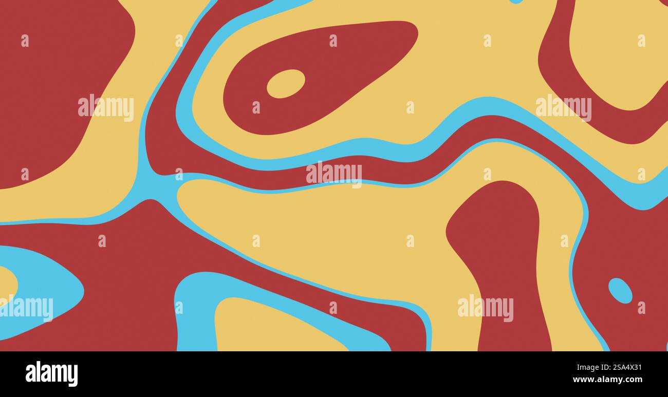 Colorful psychedelic flow abstract looping background used for ...