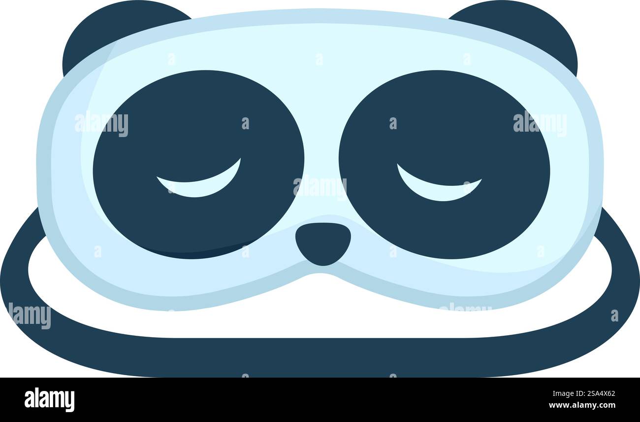 Cute panda sleeping mask isolated on white background for promoting ...
