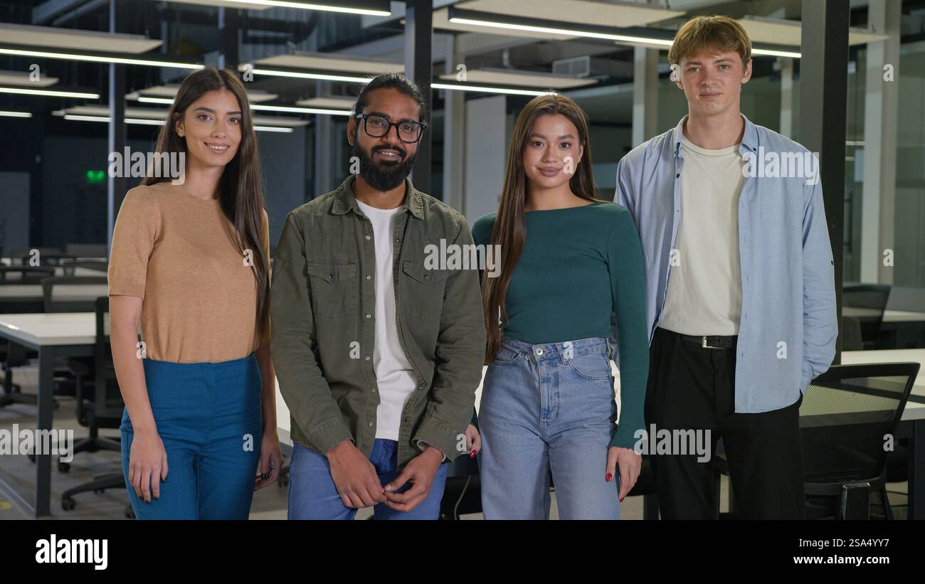 Multiracial group colleagues diversity coworkers office team business ...