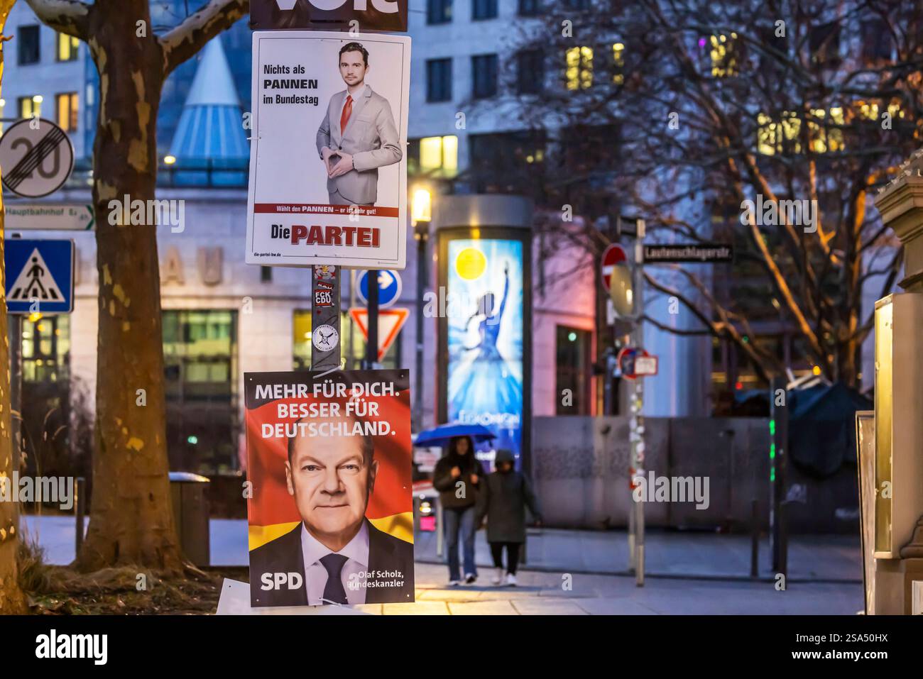 Wahlplakat zur Bundestagswahl 2025. BTW25. Plakat der Spaßpartei DIE ...