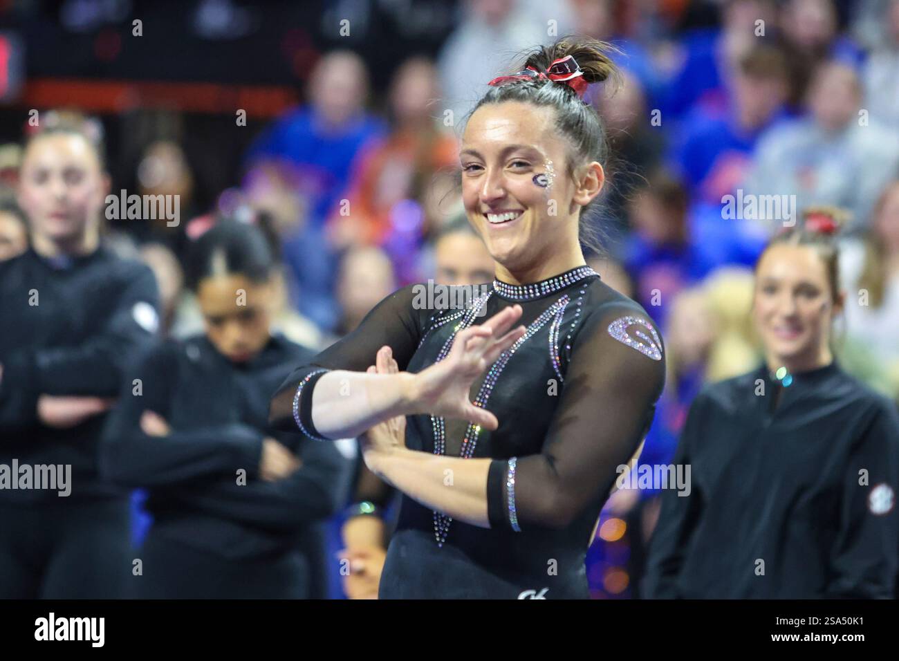 Georgia's Ady Wahl competes on the floor exercise during an NCAA ...