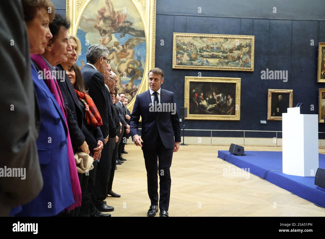 Paris, France. 28th Jan, 2025. Roseline Bachelot, Jack Lang, Valerie ...