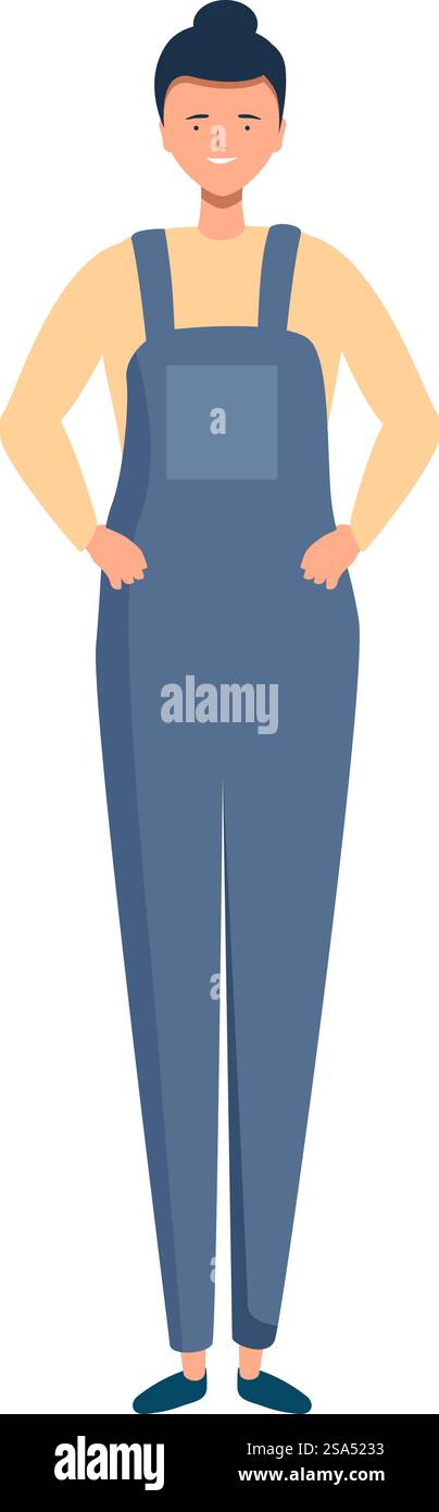 Female mechanic smiling Stock Vector Images - Alamy