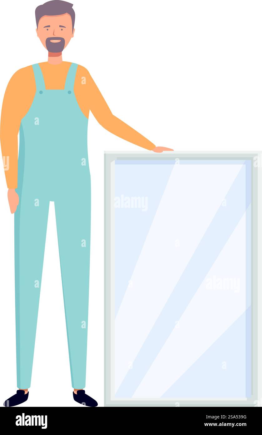 Glazier pane of glass Stock Vector Images - Alamy