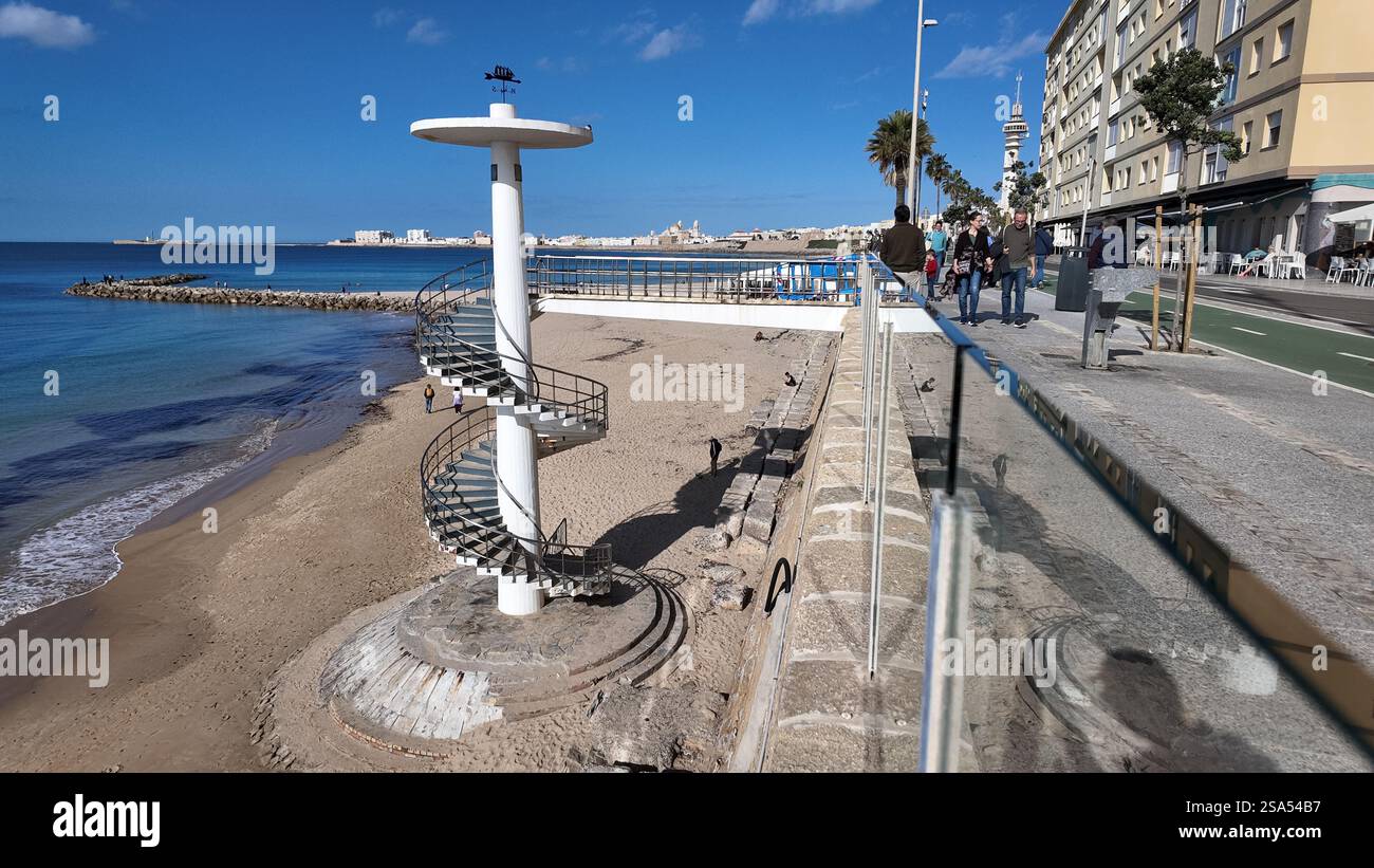 Playa de Santa María del Mar is a serene beach with golden sand, rocky ...