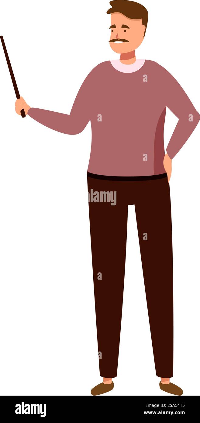 Man guide talking explaining Stock Vector Images - Alamy