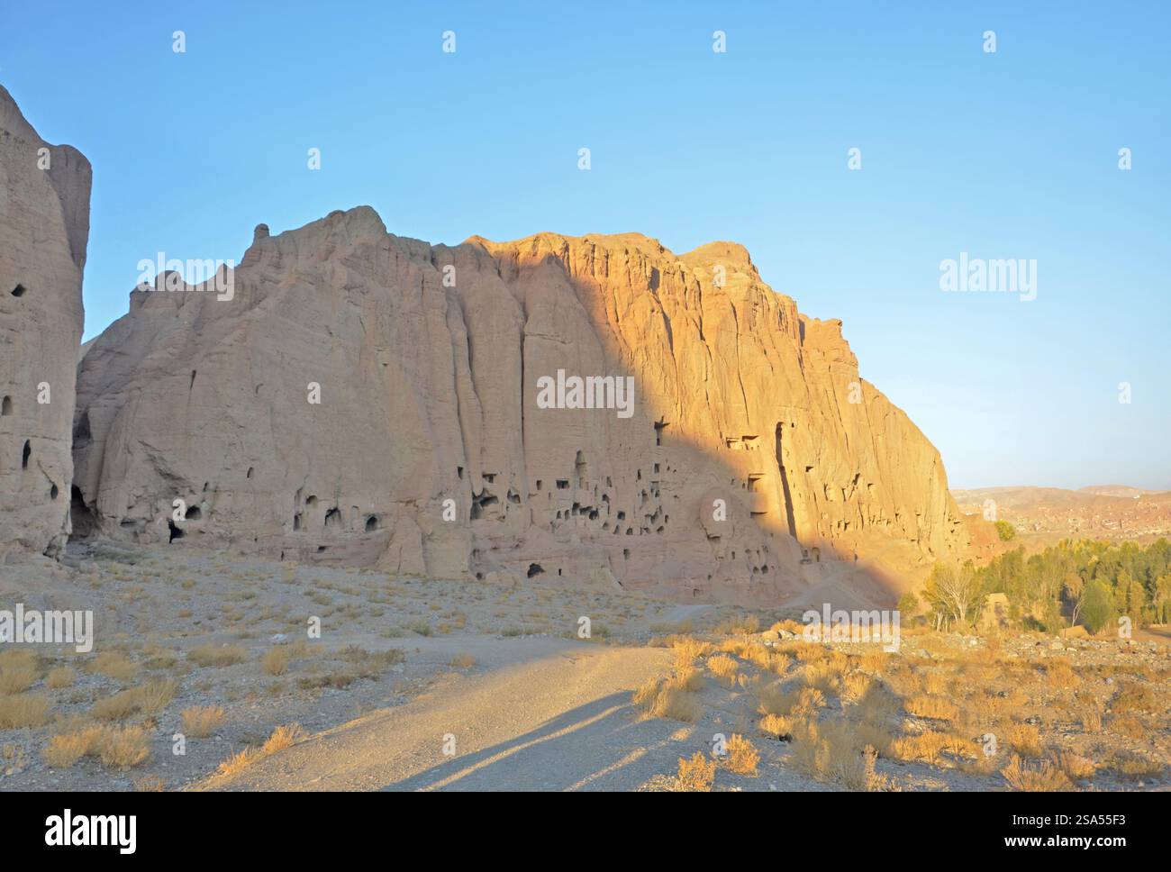 Ghowr Band River flowing through valley in the Hindu Kush Mountains in ...
