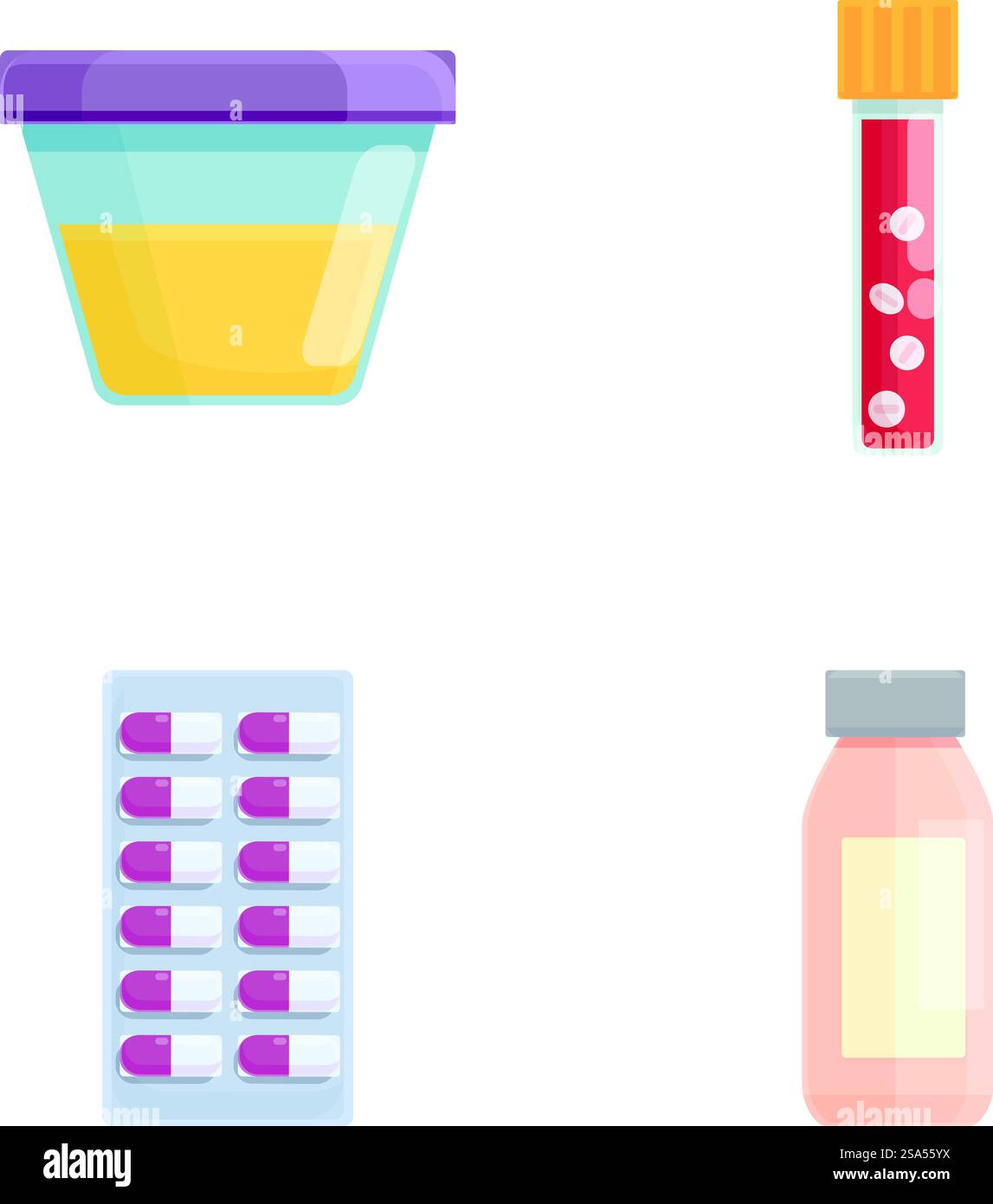 Medicine concept icons set cartoon vector. Medical analys and medicinal ...