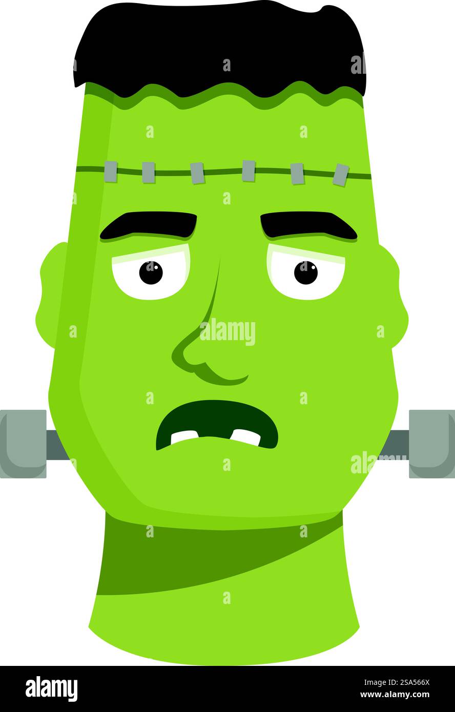 Sad frankenstein monster looking depressed with stitches and bolts ...