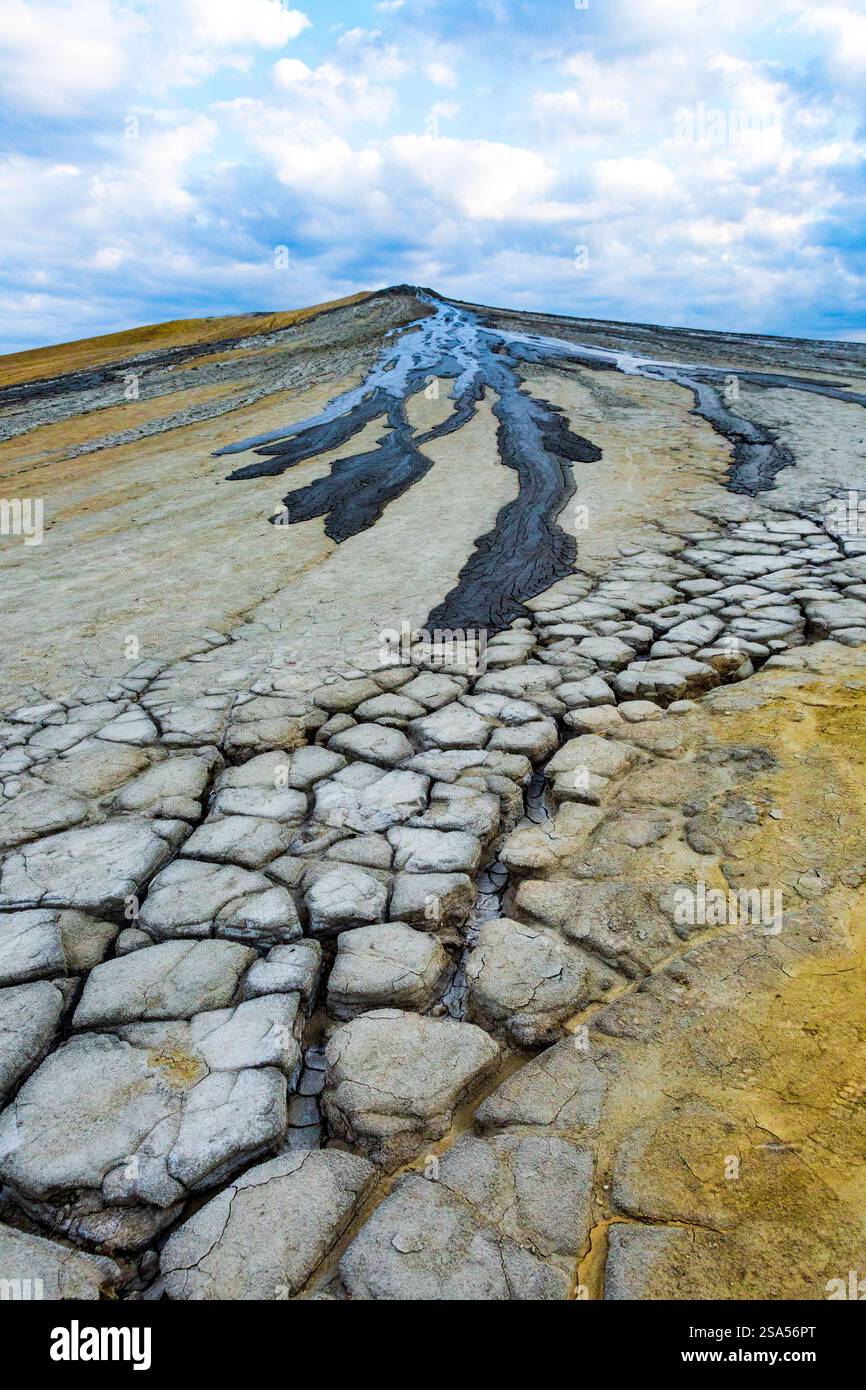 Romania, Buzau County, Berca. Vulcanii Noroiosi de la Paclele Mici ...
