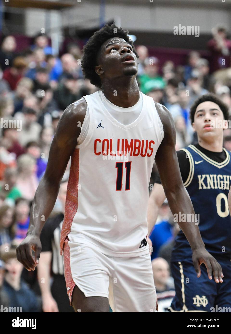 SPRINGFIELD, MA - JANUARY 18: Caleb Gaskins of Christopher Columbus (11 ...