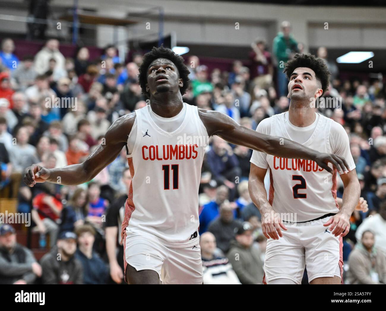 SPRINGFIELD, MA - JANUARY 18: Caleb Gaskins of Christopher Columbus (11 ...
