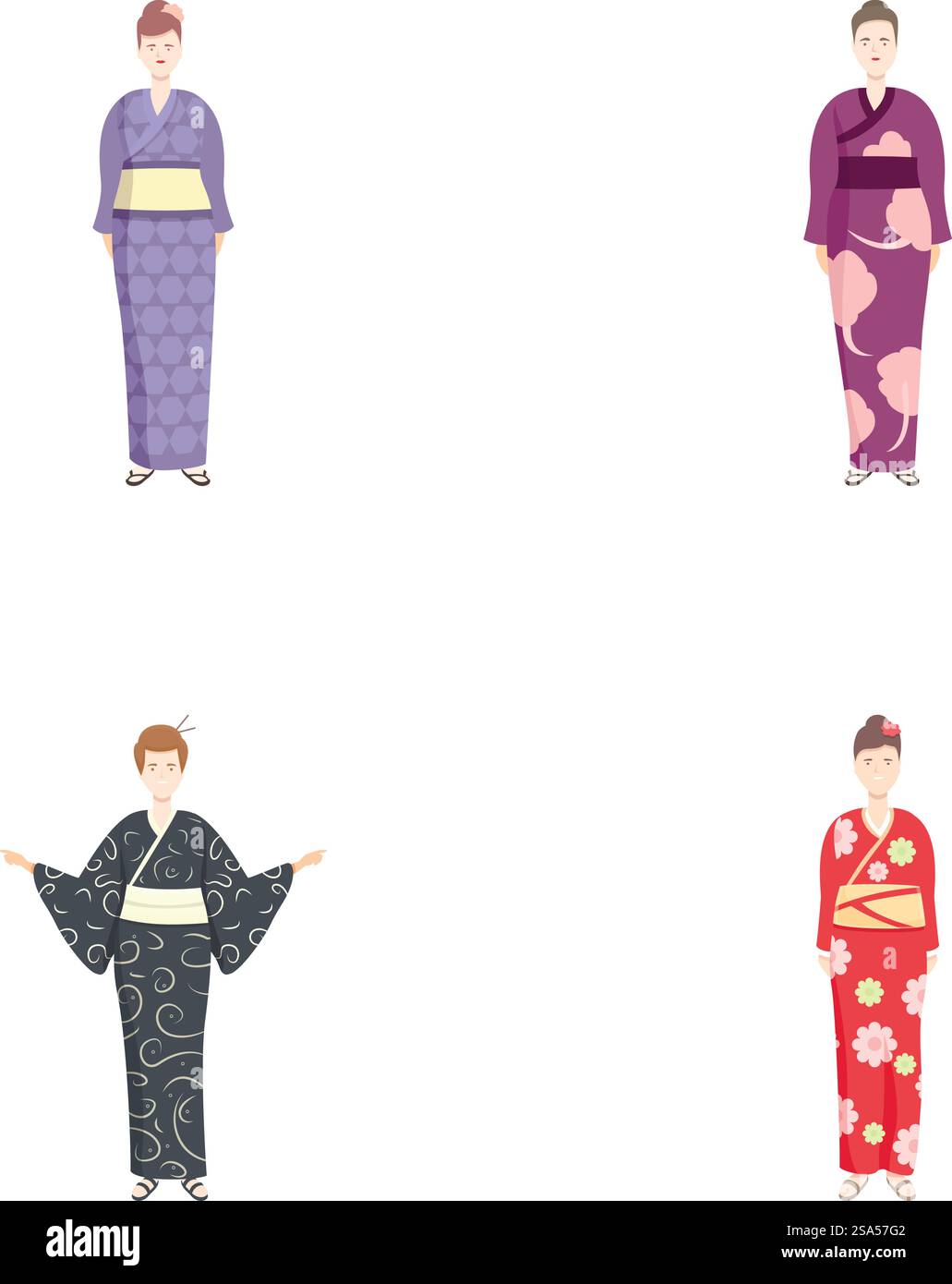 Collection of illustrations showcasing various designs of classic ...