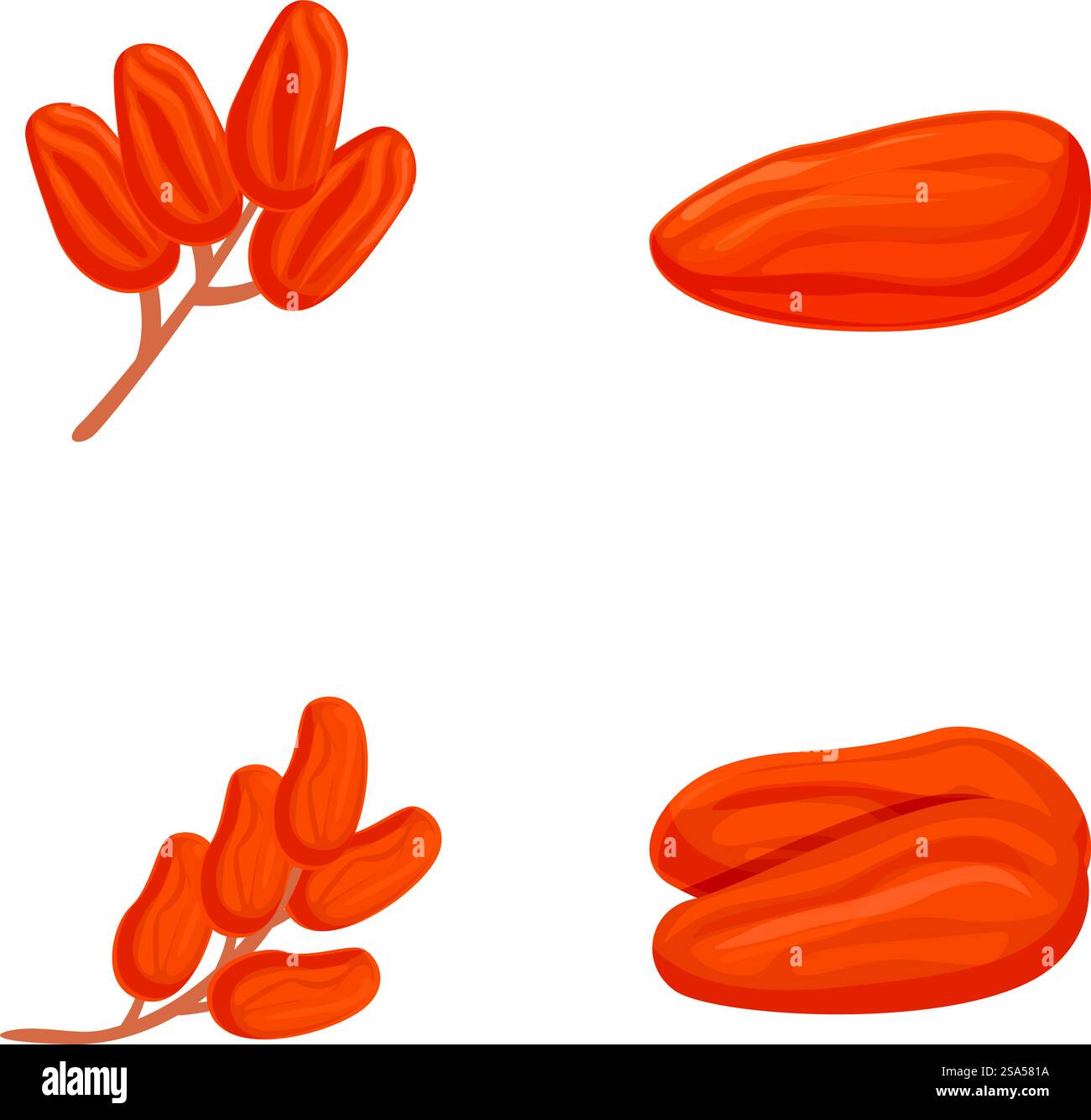 Four cartoonstyle almond illustrations hi-res stock photography and images - Alamy