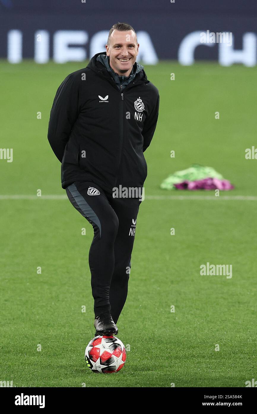 Manchester, UK. 28th Jan, 2025. Club's head coach Nicky Hayen pictured ...