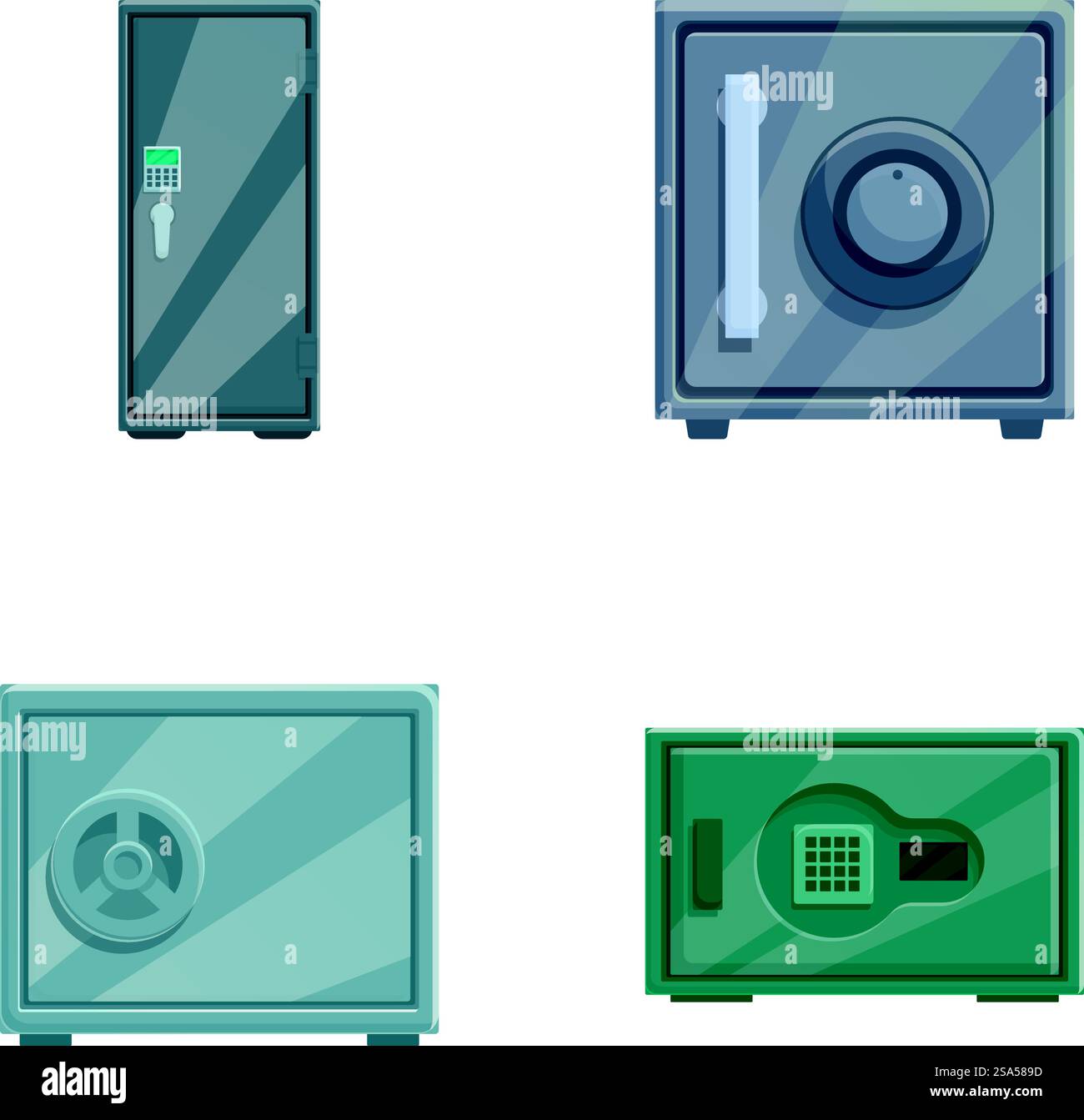 Electronic combination locks Stock Vector Images - Alamy