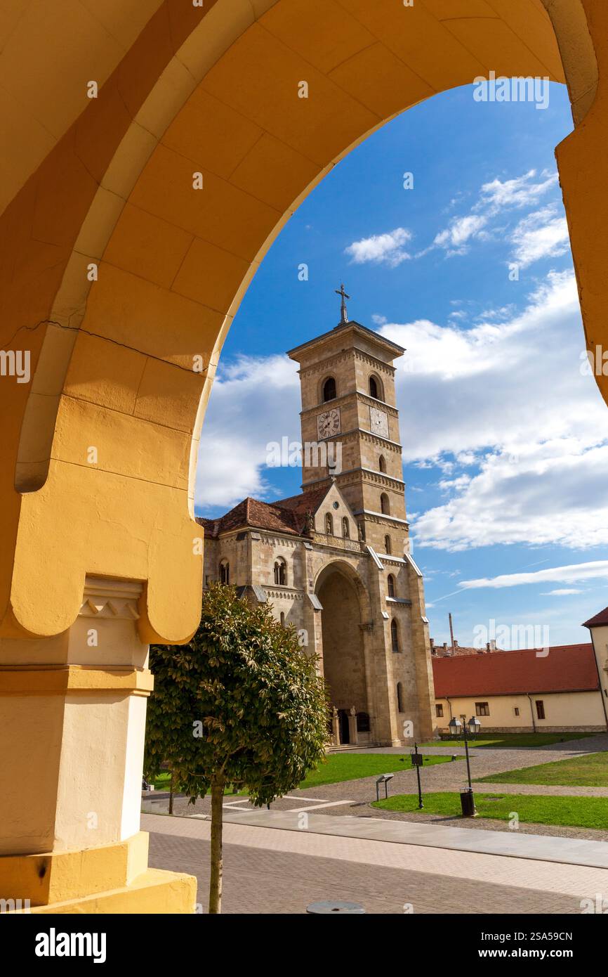 Romania, Alba Iulia. St. Michael's Cathedral, Roman Catholic cathedral ...
